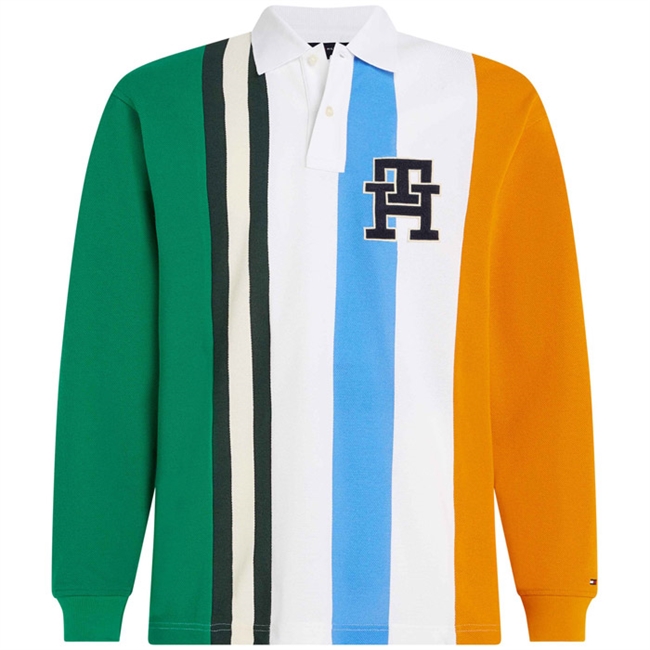 Tommy Hilfiger Vertical Stripe Rugby Polo Multifarvet str. L